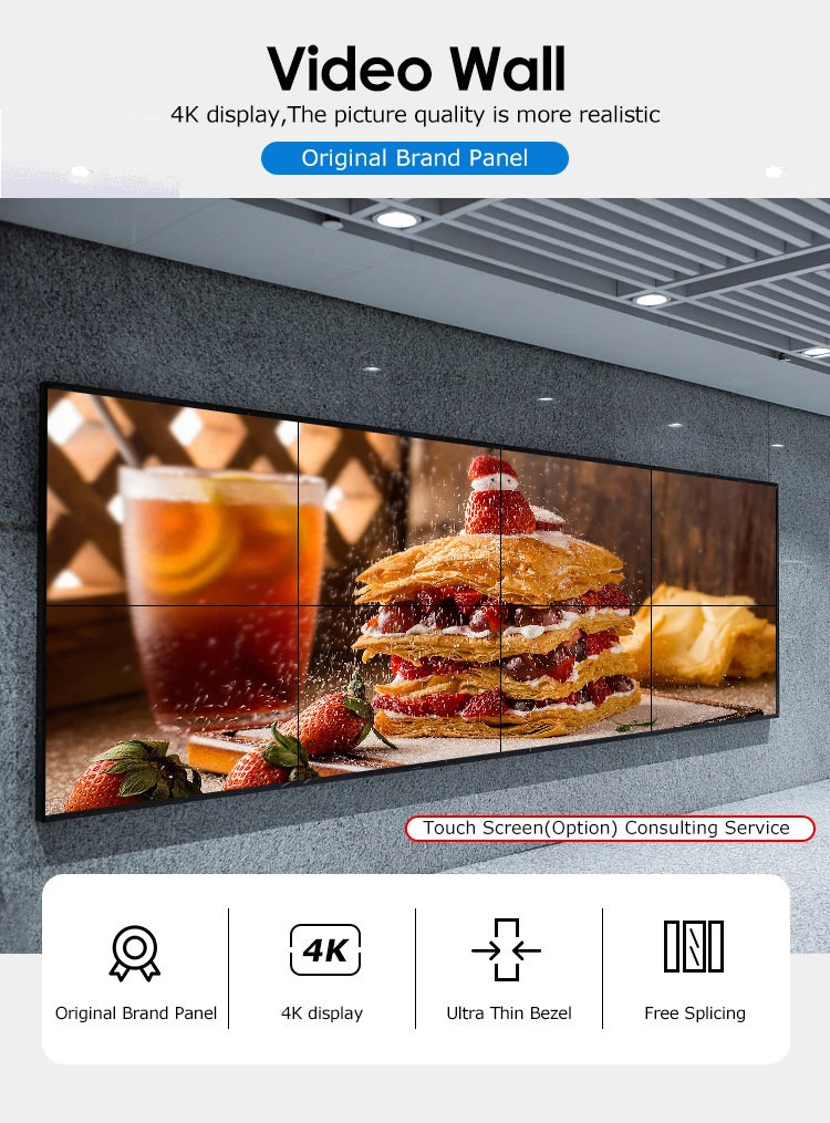 Custom 3m X 3m Flexible LCD HD Splicing Screens for Events