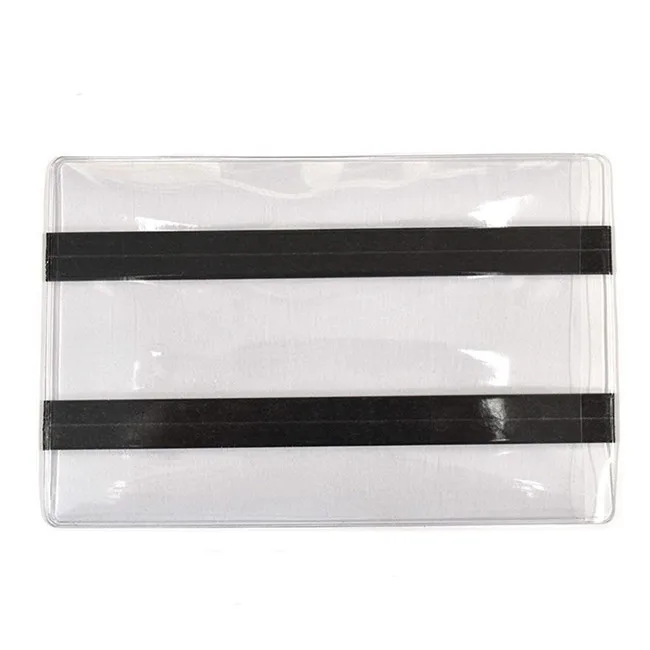 Clear Rack Shelf Card Holders Waterproof Side Opening Vinyl Pouch Label ...