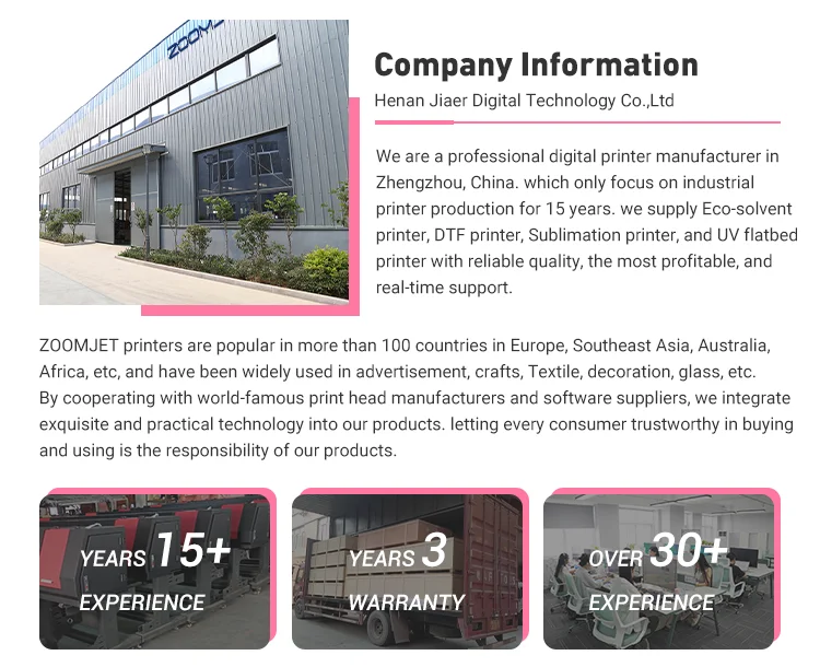 Zoomjet Dtf Printer Shake Powder All in One Dual Head I3200