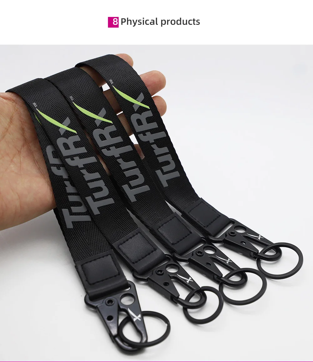 Custom High Strength Tactical Webbing Key Ring Holder Strap