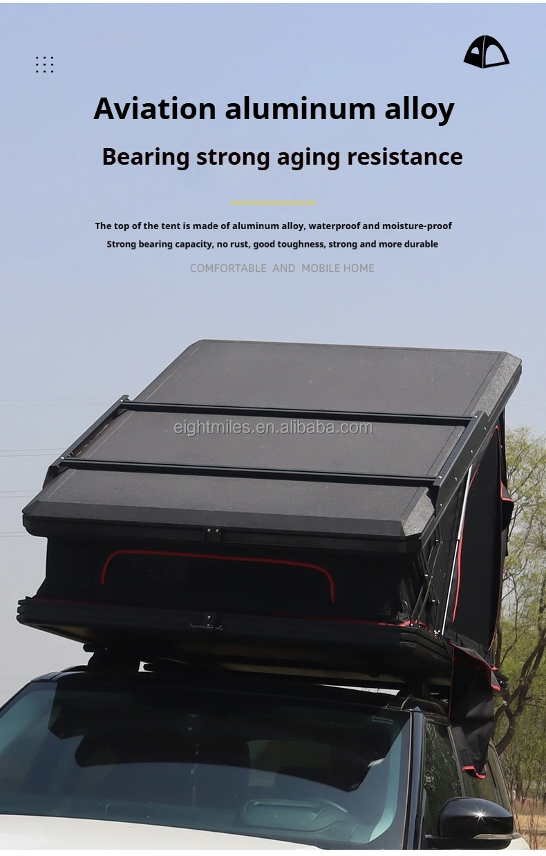 Aluminum Easy Setup Hard Top Pick up Larger Space RTT 4WD Offroader Car ...