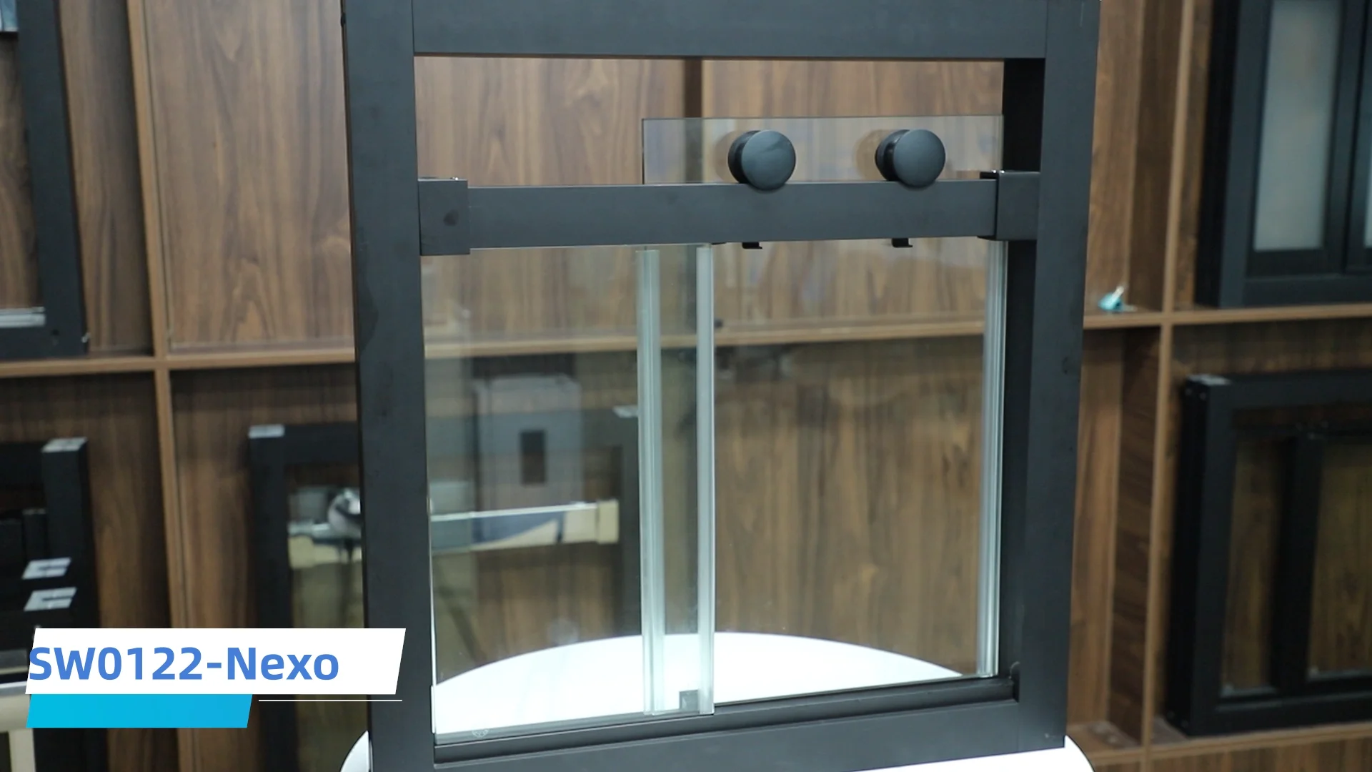 Seawin Frameless Glass Door Bathroom Room Pivot Screen Shower Stainless ...