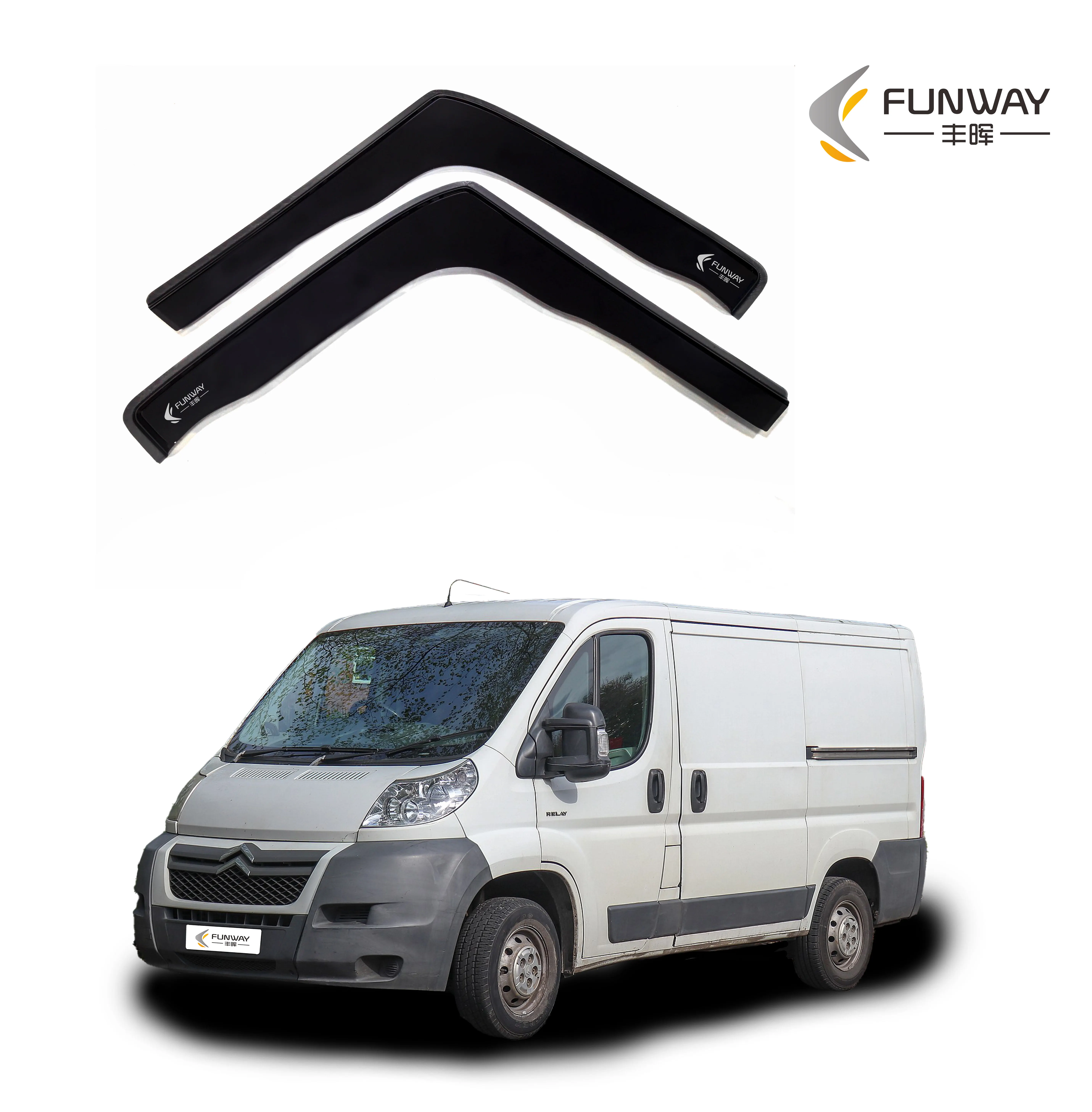 Car Universal Roof Wind Door Hood Deflector Door Visor For Citroen ...