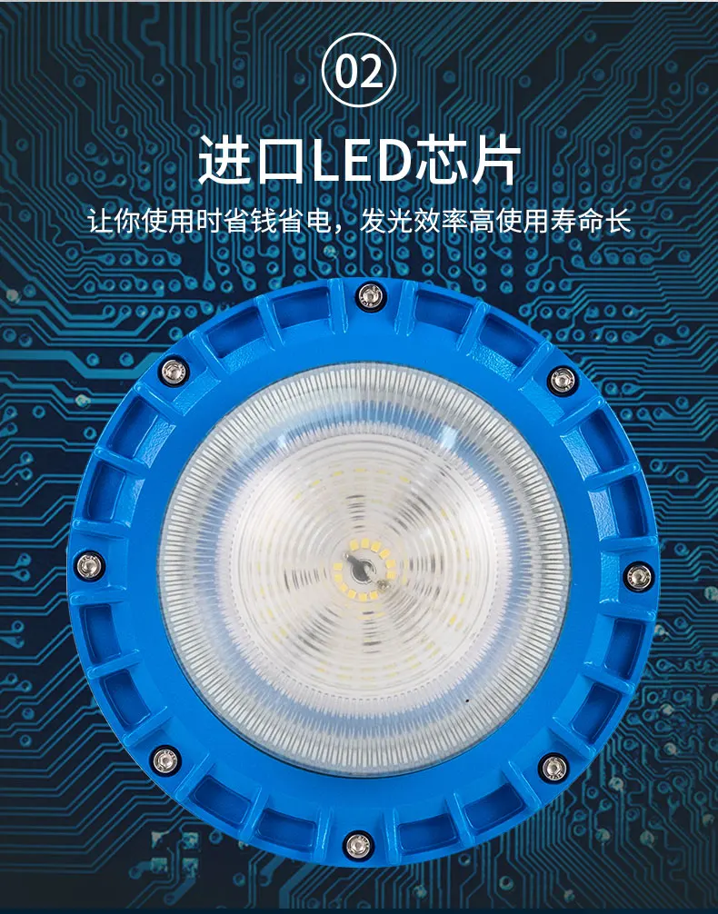 Industrial 30W-100W Explosion-Proof LED Lights Round Ex Lamps with E27 ...