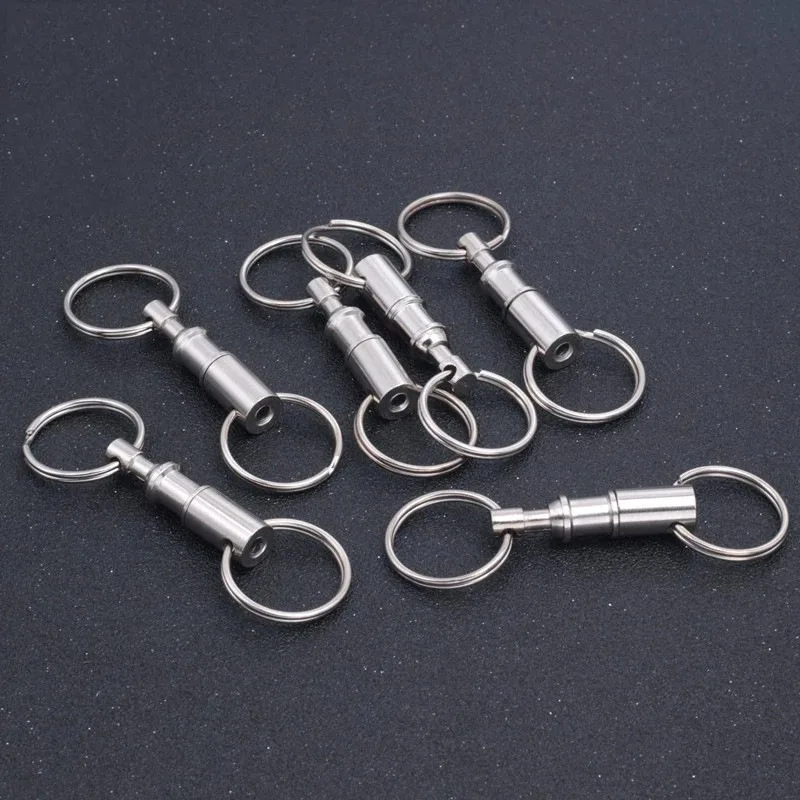 Removable Quick Release Keychain - Detachable Metal Key Ring