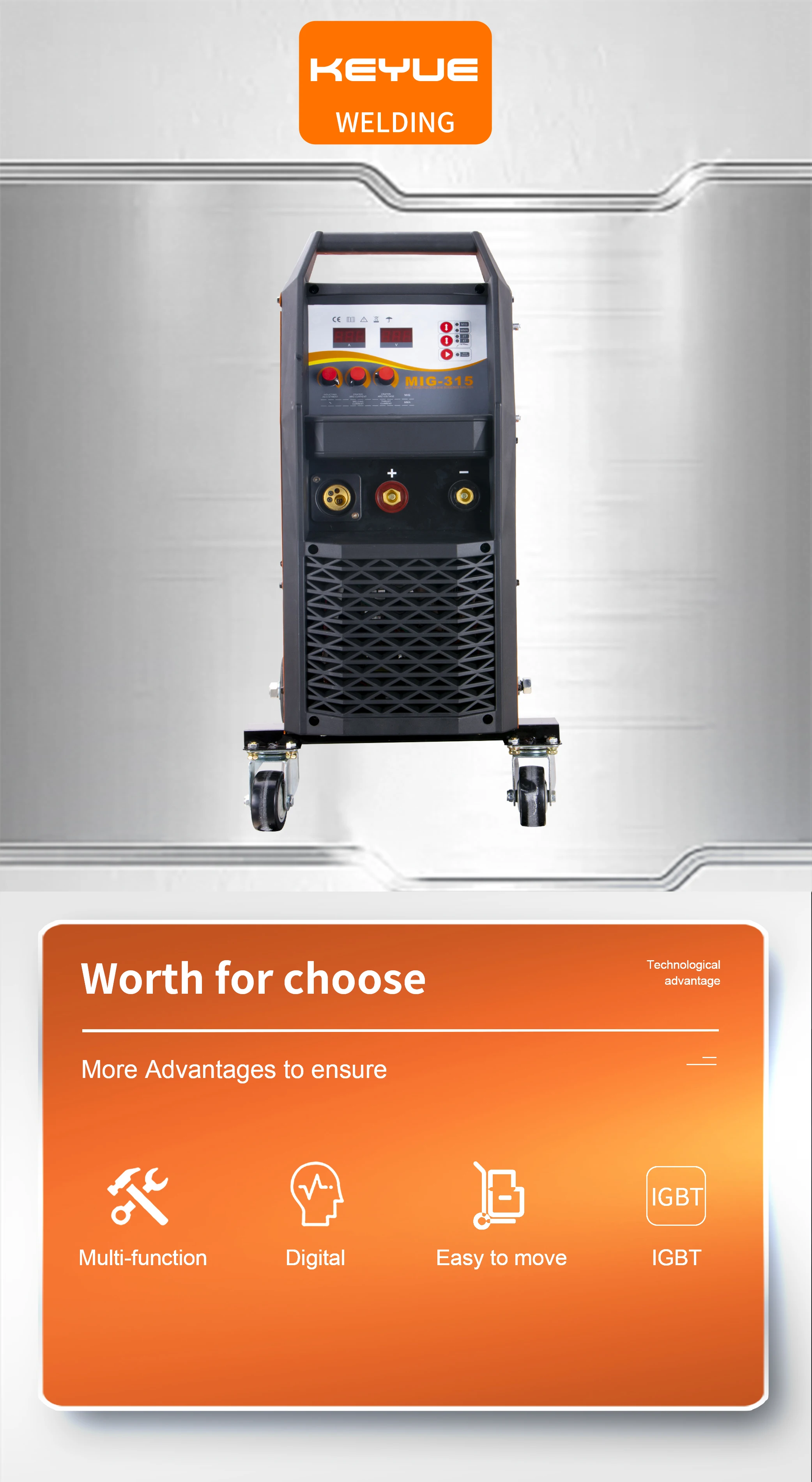 Welding Machine MIG-315 - Industrial Soldadora IGBT Inverter