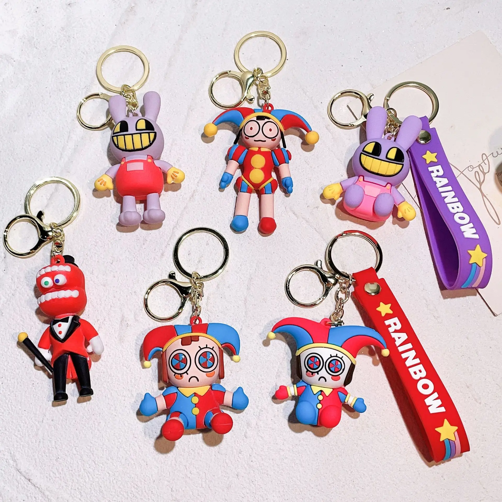 Anime the Amazing Digital Circus Cartoon Character Rubber Figure Toy ...