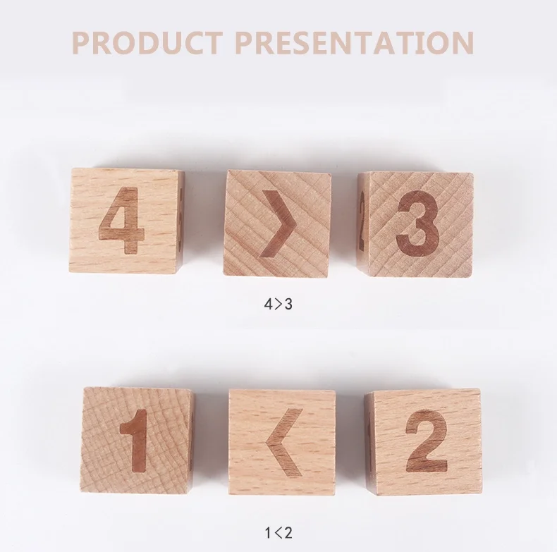 Hot Selling Montessori Wooden Number Cognition Game Toys Kids Early ...