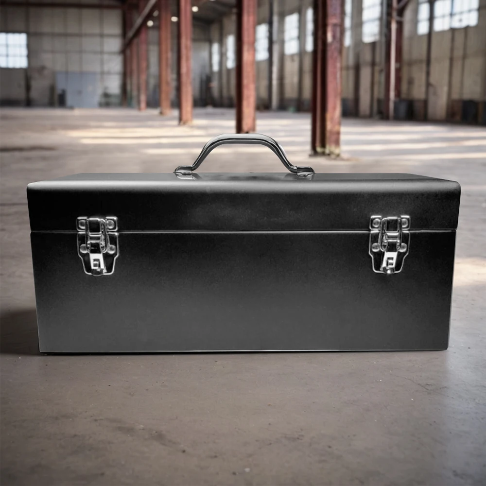 Heavy-Duty Mechanical Metal Tool Box with Handles for Outdoor Household ...
