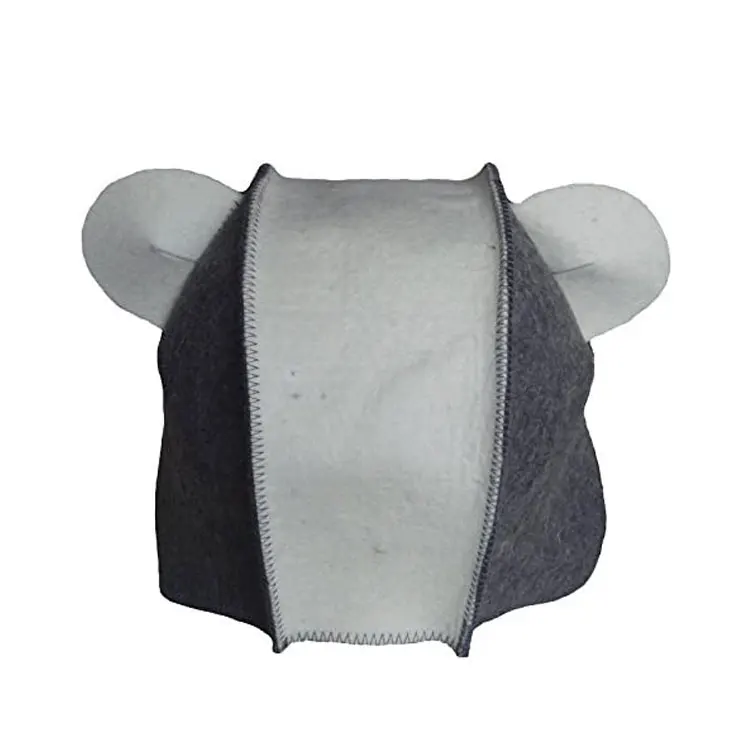 Felt Sauna Hat Russian Banya Cap 100% Wool Felt Modern Lightweight Head ...