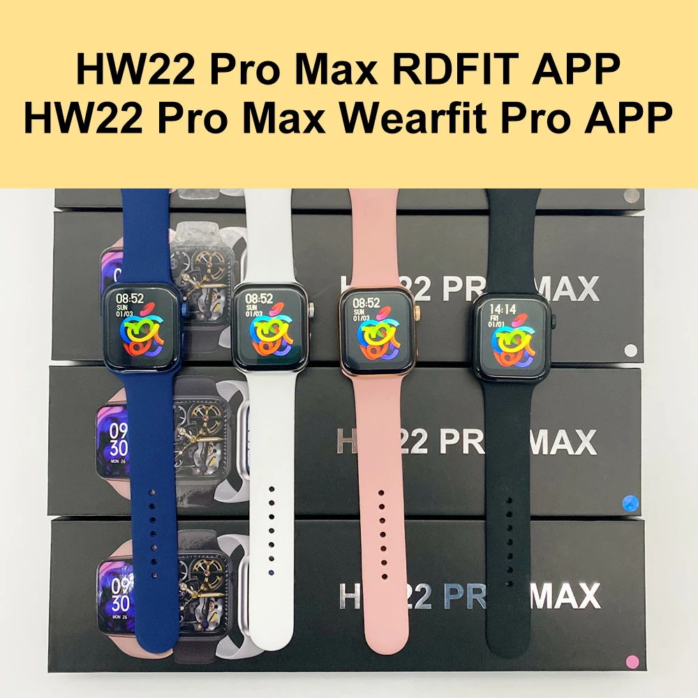 Hw22 Pro Max Smart Watch 6 Series 7 2021 W26 T500 Plus Intelligent ...