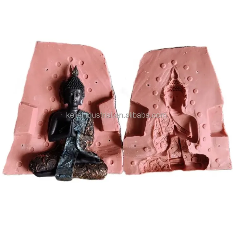 Concrete Buddha Statue Molds Resin Mold Cement Fiberglass and Silicone ...