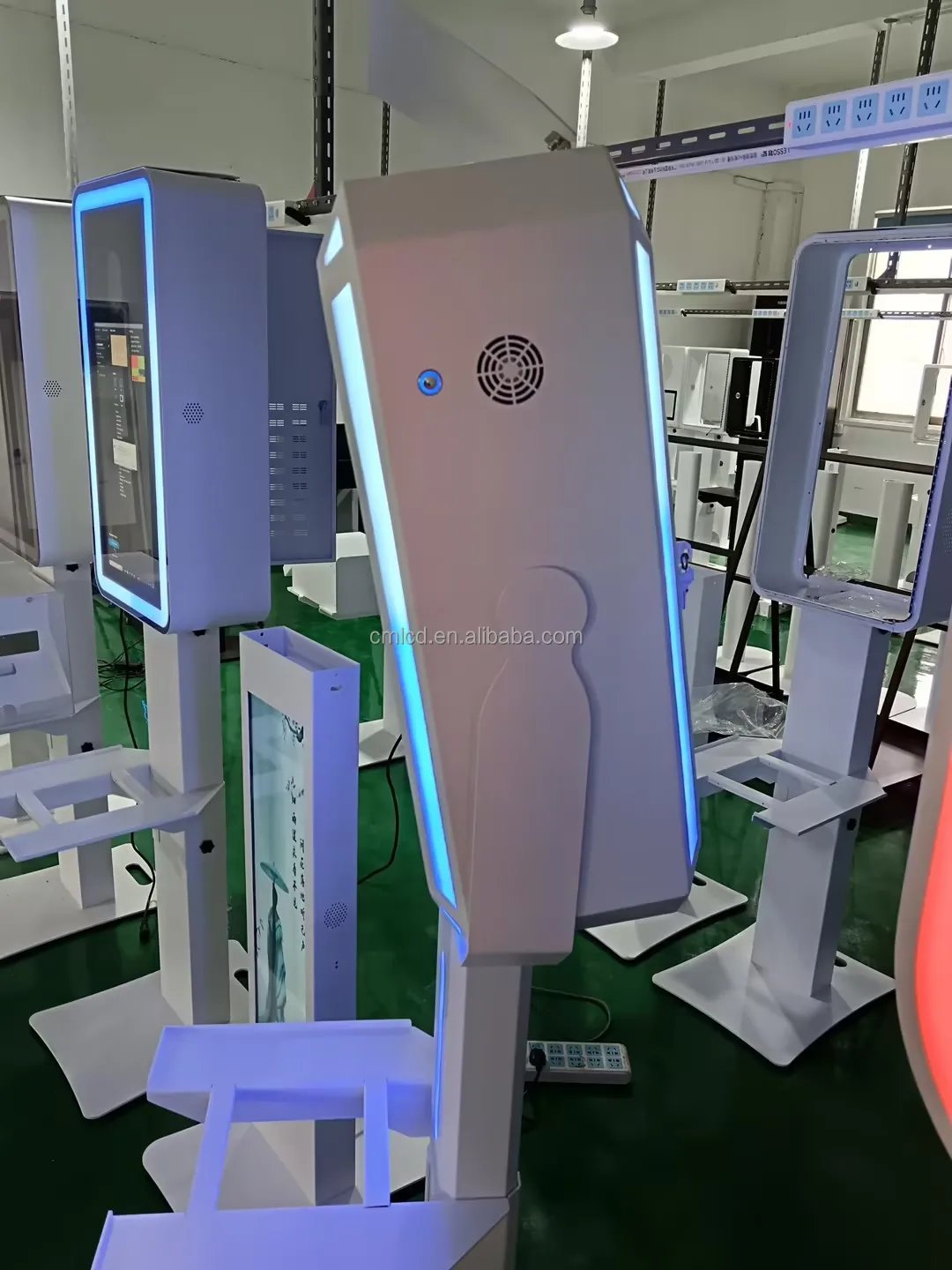 DSLR Photo Booth Kiosk LED RGB Lights iPad Photobooth Selfie Booth With ...