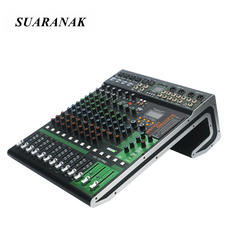 Professional Sound Mixer 12 Channel Stereo Usb Audio Mixer Stage ...