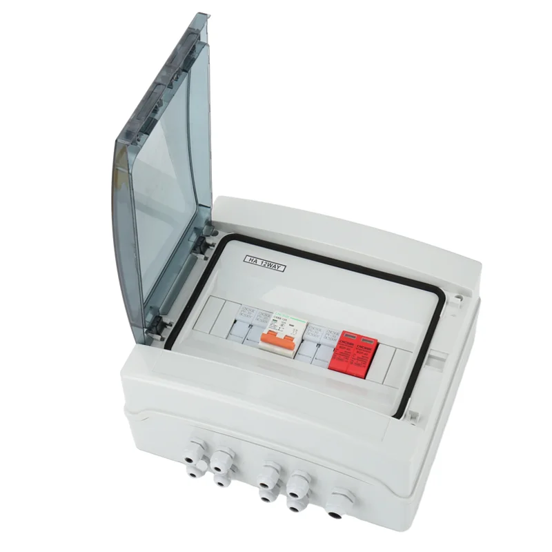 CNCSGK IP65 Outdoor Plastic Dc Combiner Box Junction Box 3 in 1 Out 3 ...