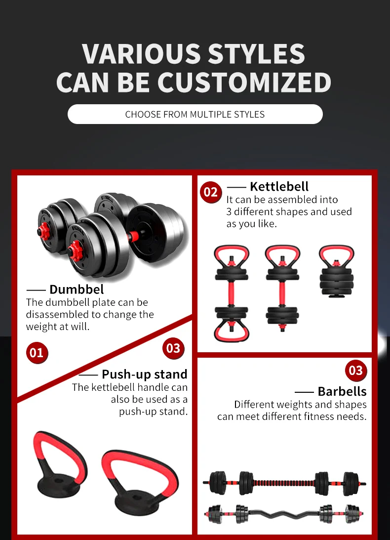 40kg Custom Logo Weight Lifting Cement Dumbbell Sets - Buy Weight ...