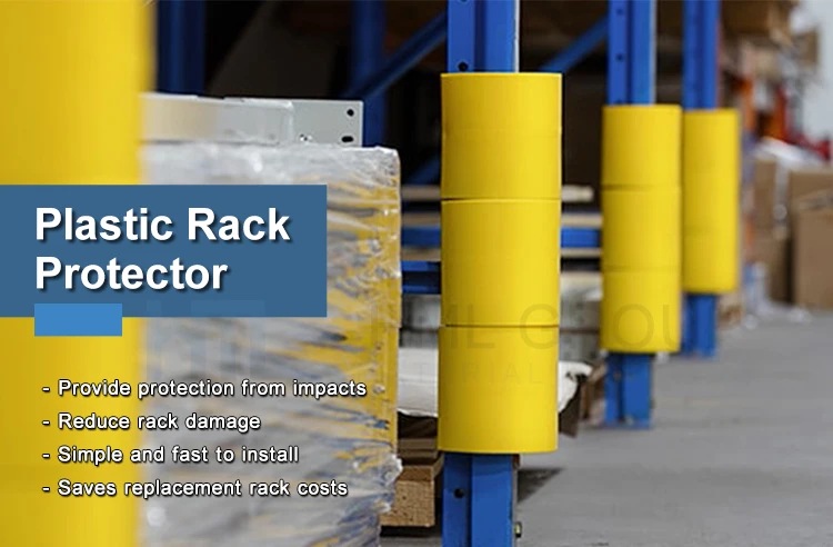 Warehouse Pallet Rack Upright Corner Protector Plastic Rack Post Guard ...