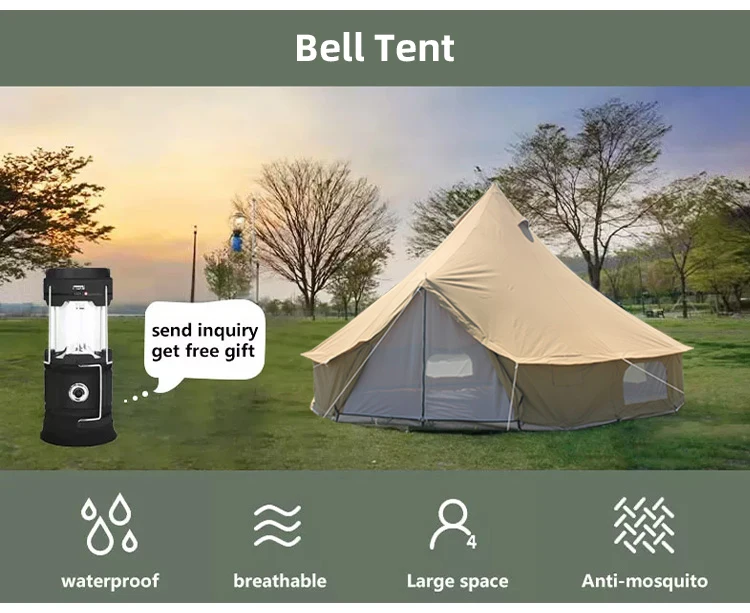 Waterproof Bell Tents - Luxury Glamping for Outdoor Camping