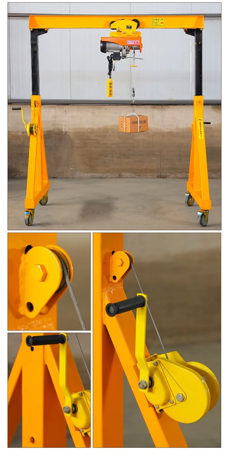 Easy Operate Mini Gantry Crane - 1 Ton to 5 Ton Portable Small Mobile ...