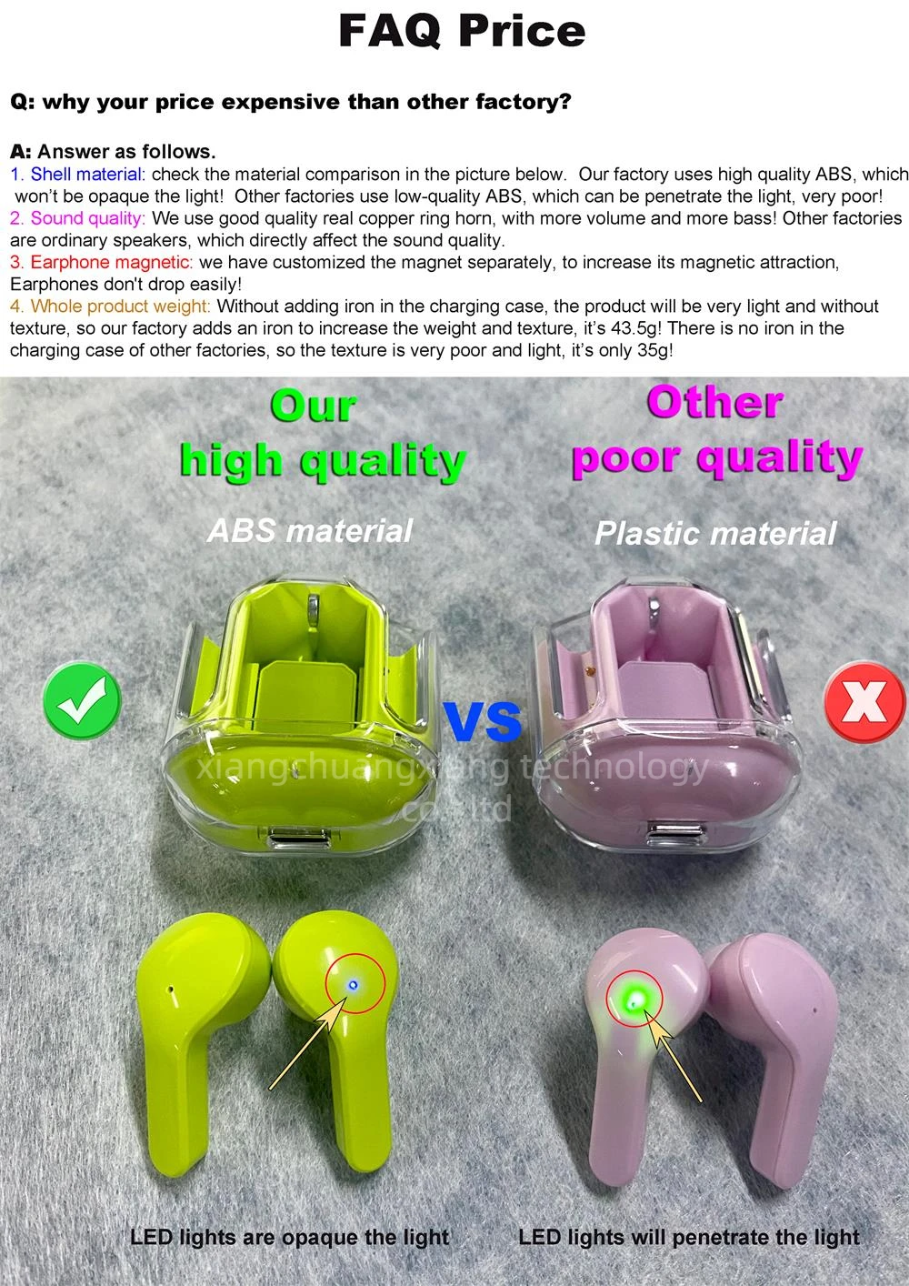 Yx06 Auriculares Inalambricos Crystal Tws Enc Audifonos Wireless ...