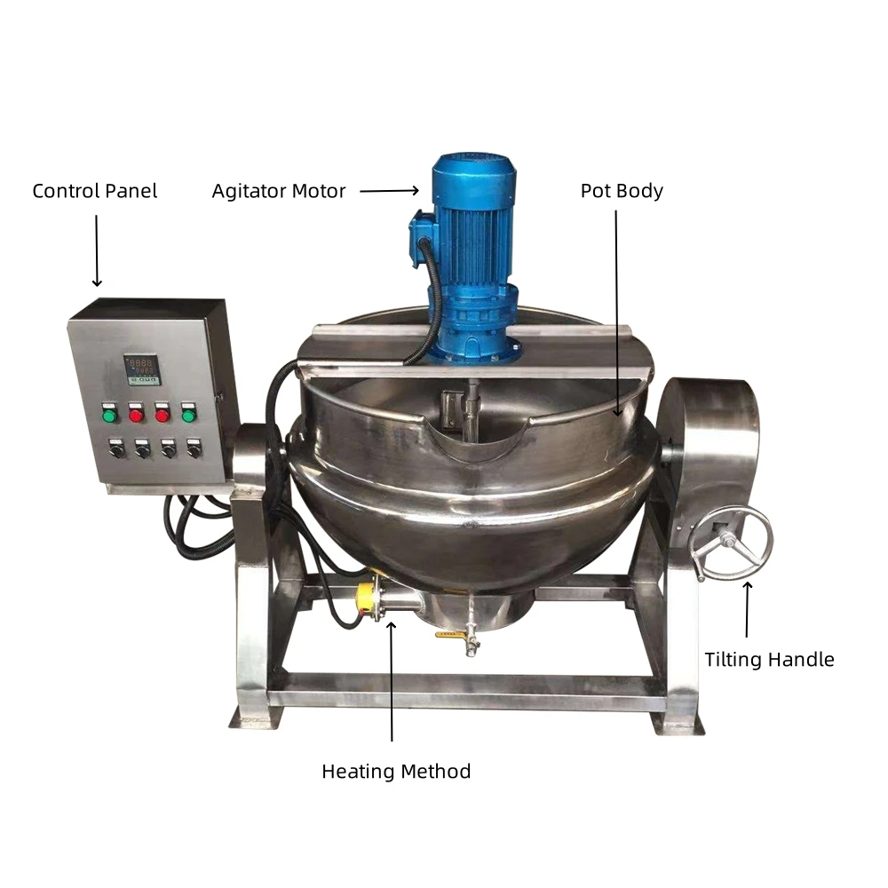 Tilting Electric Jacketed Kettle/Jacketed Boiling Pot/Equipped with ...