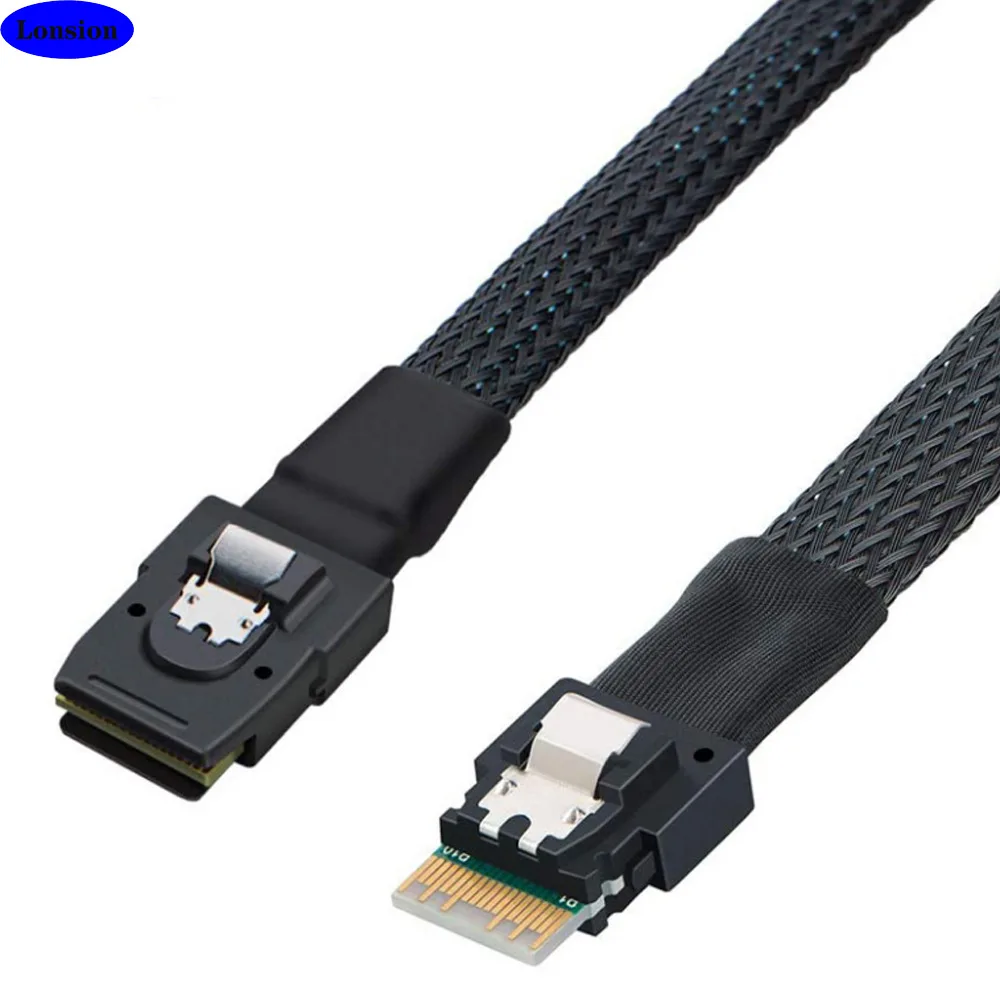 Mini Sas Sff-8087 To Slim Sas Sff-8654 4i High-speed Server Connection ...