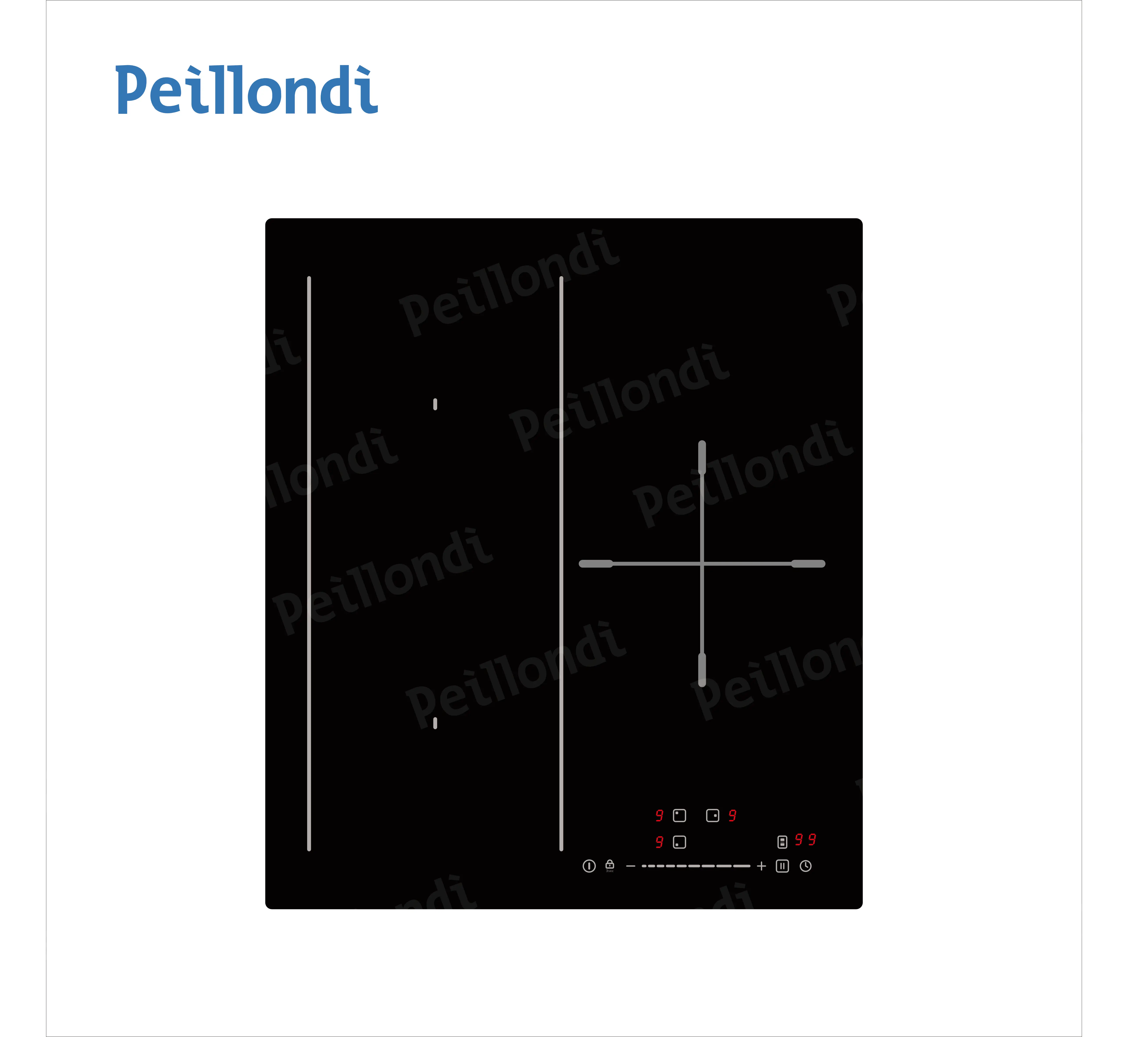 Bridge Zone Slider Control Ce Cb Ukca Rosh 45 Cm Built In Hob 5700w 3 ...