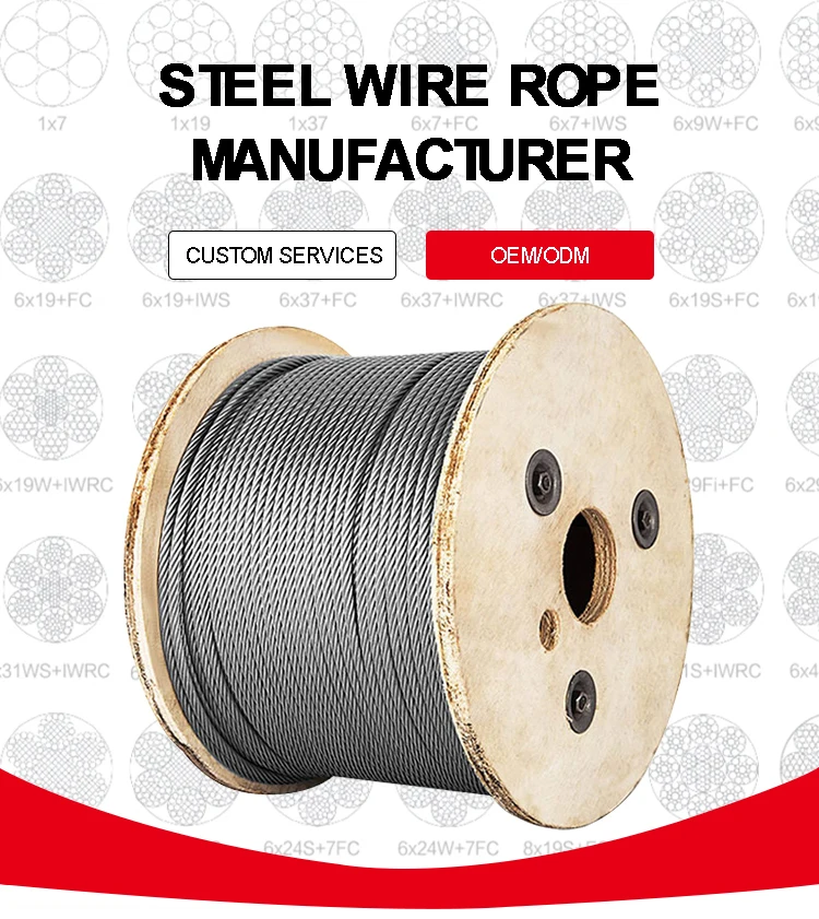 8xK26WS+IWRC High Strength Hoisting Wire Rope for Cranes and Lifting ...