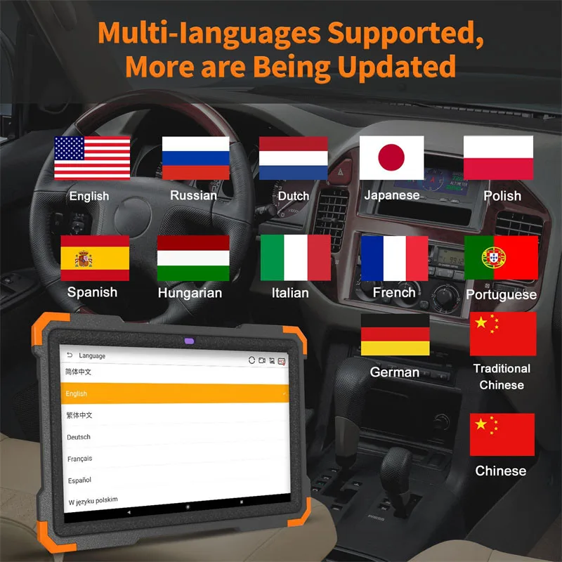 Oem Bluetooth 10.1inch Tablet All System Obd1/2 Scanner Engine ...