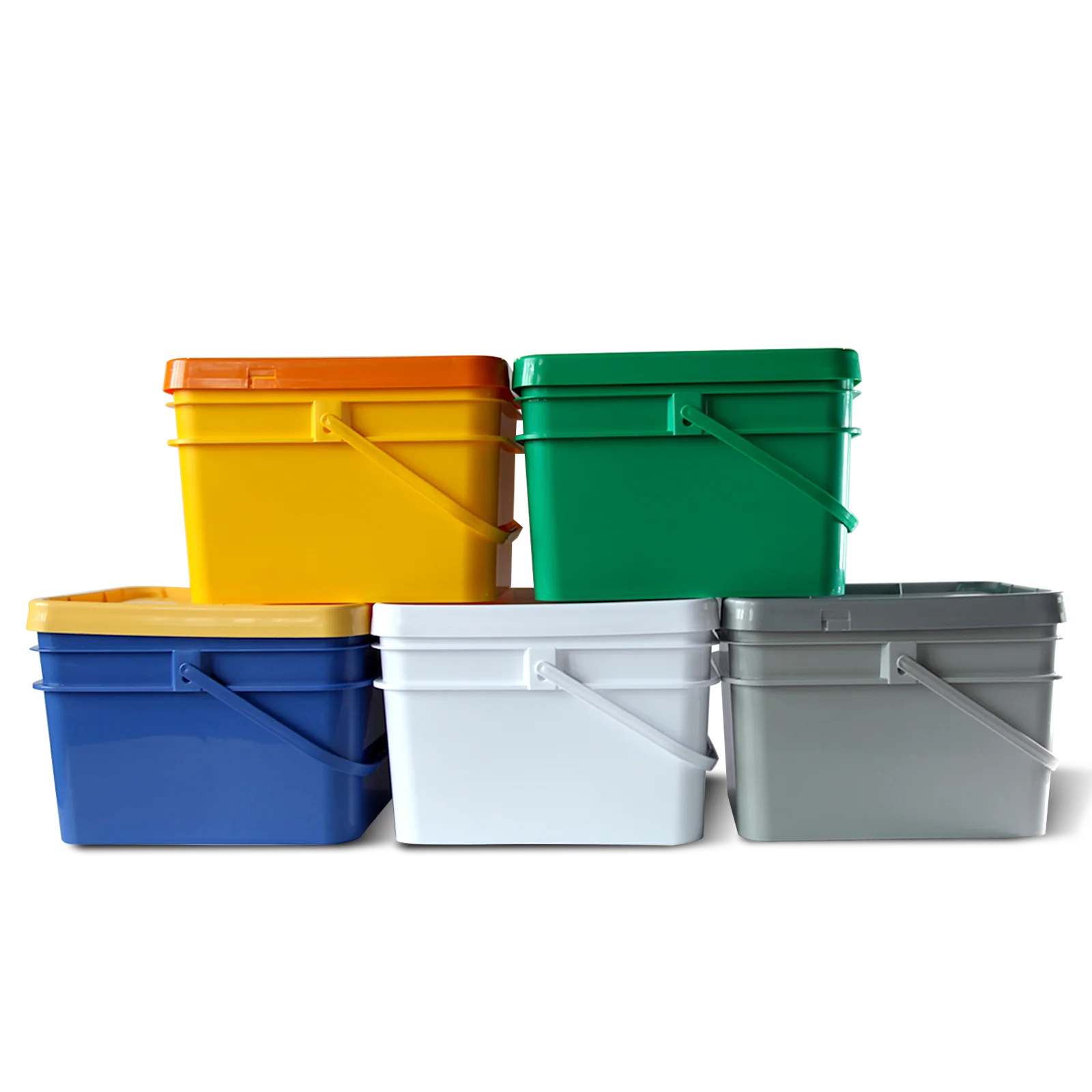 Custom Heavy Duty 5l 10l 15l 20l Clear Food Grade Container Square ...