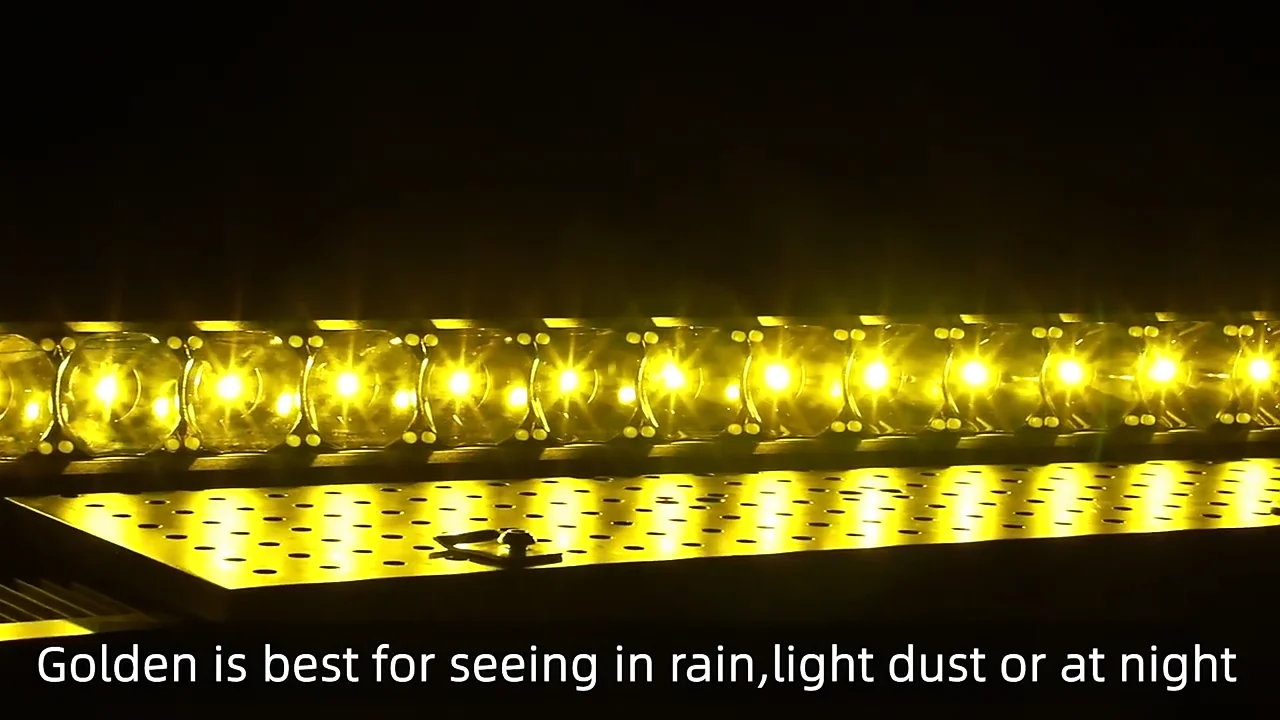 Aurora White And Yellow Color Led Light Bar Led 10" 20" 30" 40" 50 Inch ...