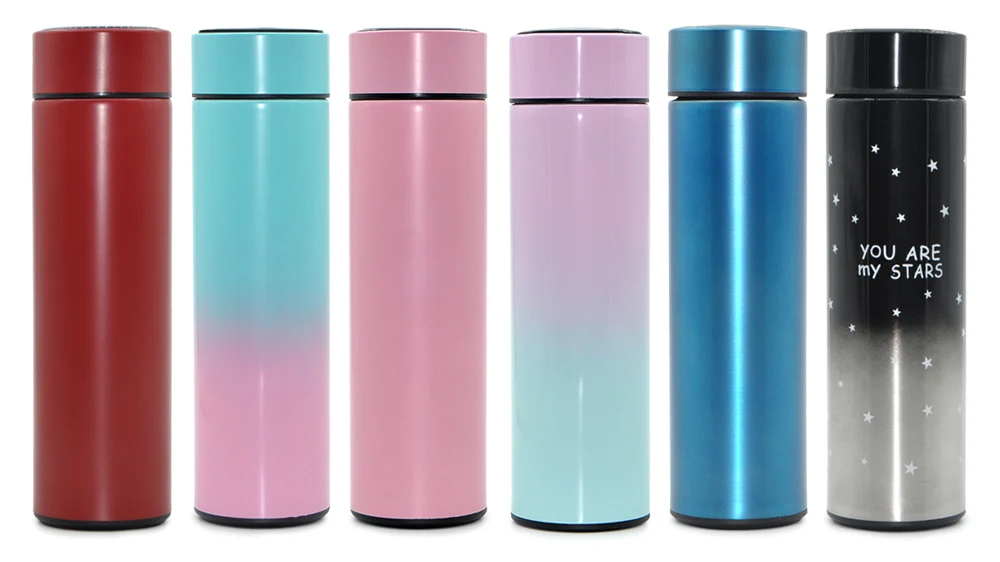 500ml Stainless Steel Thermos With Touch Sensor Led Digital 170z Smart ...