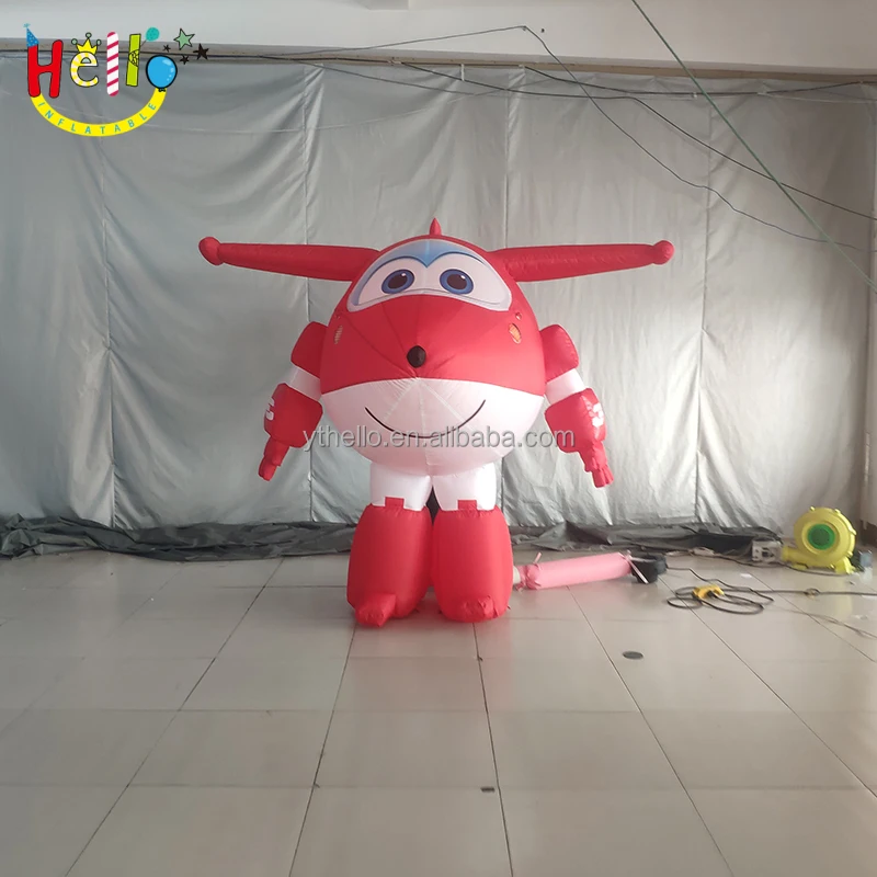Custom Made Cartoon Character Inflatable Plane Super Wings Mascot ...
