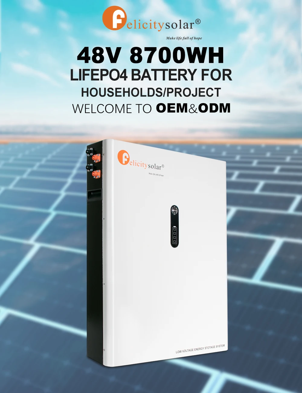 Felicity Solar 8.7KWH Lifepo4 Battery - Reliable Energy Storage