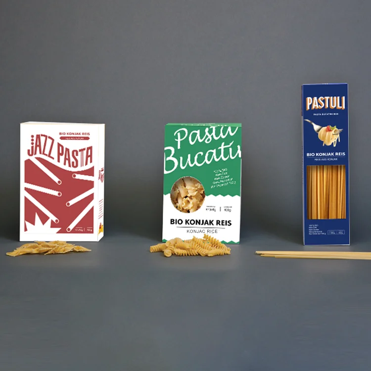 Custom Design Printed Sustainable Dry Ready Pasta Box