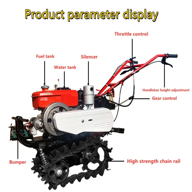 Feichuang Small Plough Machine - Efficient Gasoline & Diesel Power Tiller