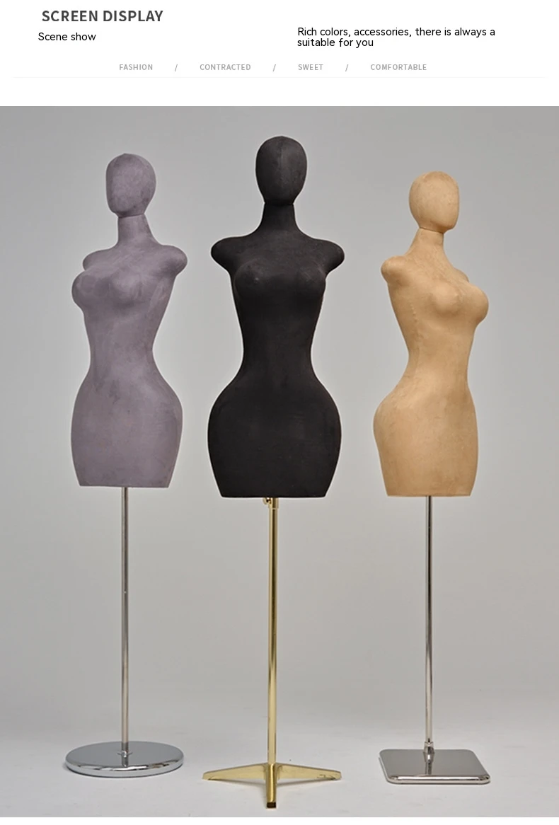 BBL Mannequin Women Dress Form PU Plus Size Mannequin