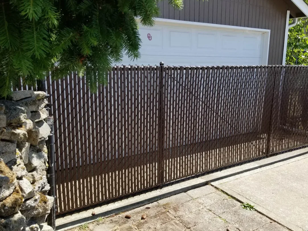 Factory Supply Chain Link Fence with Slats for Privacy protection Sound ...
