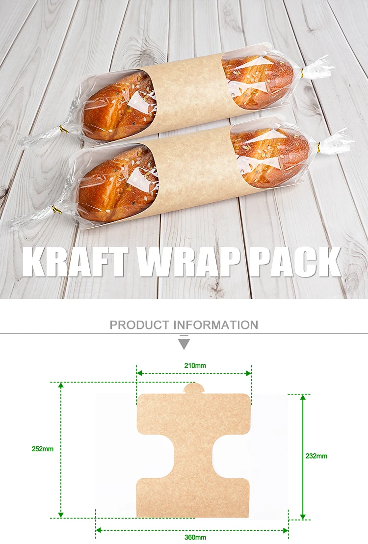 OOLIMAPACK Hot Selling Kraft Wrap Pack for Bread, Hot Dog ,Foil Burger ...