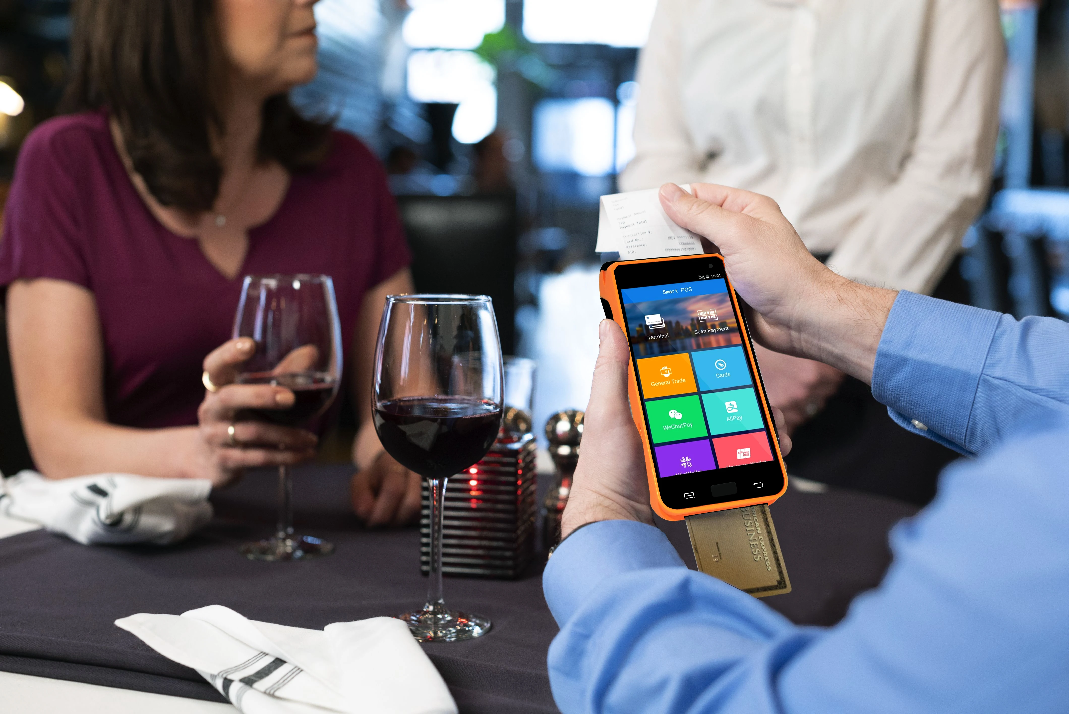 All in One Mobile Pos Terminal with NFC/QR Code/IC Card for Restaurant ...