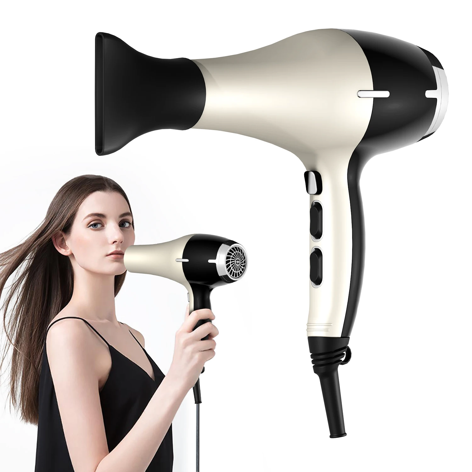 New Hair Blow Dryers Professional Salon Hair Dryer 3 Heating Settings ...