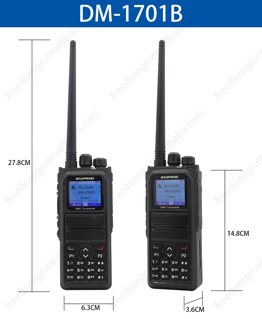 Baofeng Handheld Wireless Interphone Walkie Talkie With Digital ...