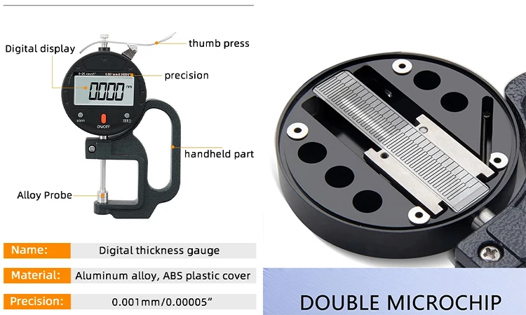 Accurate Digital Micrometer Thickness Gauge at Competitive Price