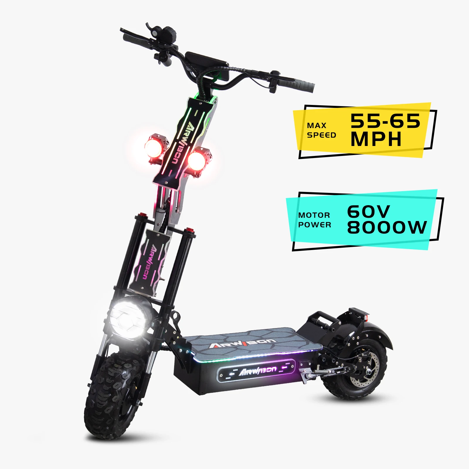 11 Inch E Scooter 60v 5600w Dual Motor Electric Scooter Off Road ...