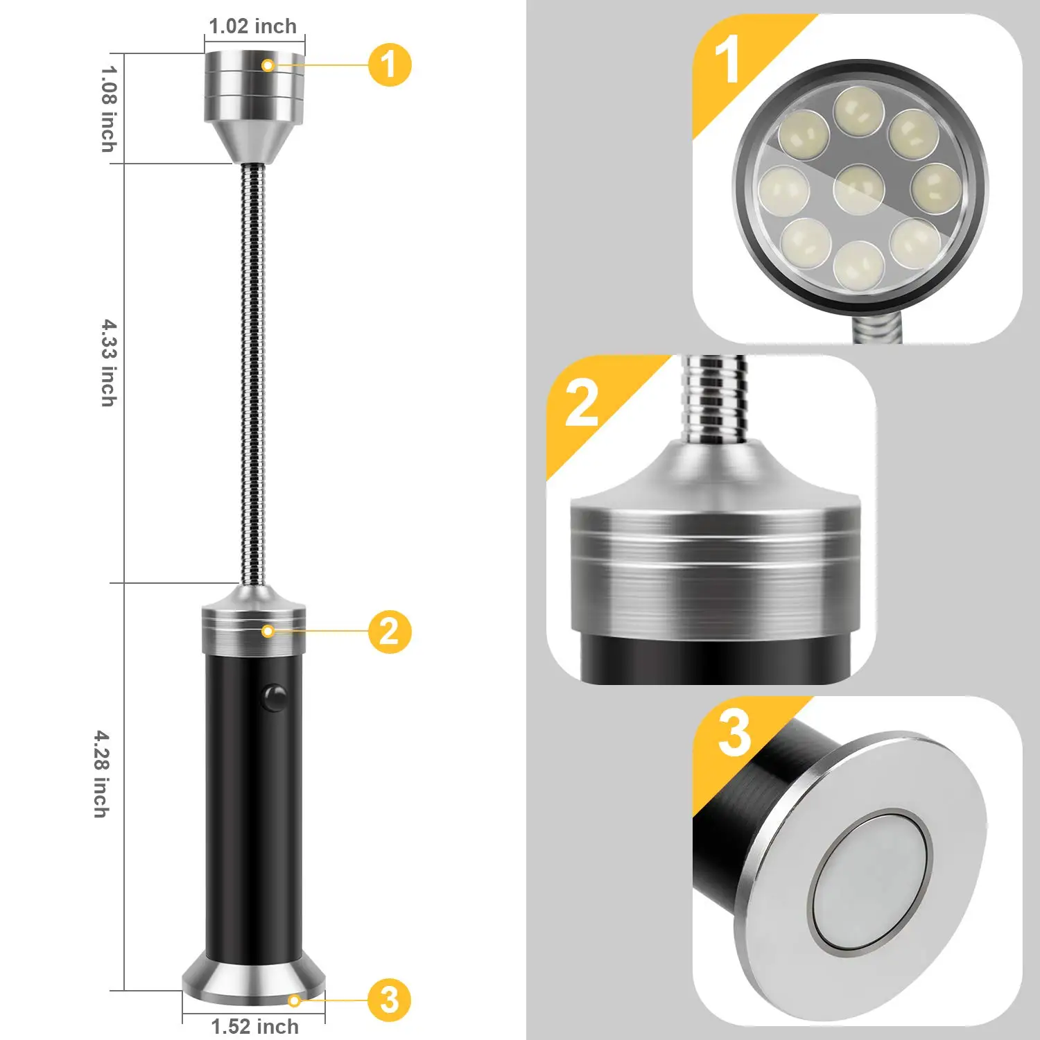 Portable Multi-purpose Water Resistant Bendable Aluminum Alloy Led Bbq ...