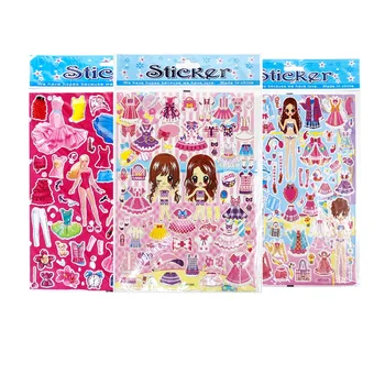 Dup Sticker Pvc Sticker Letter Cartoon Cute Dress Up Sticker Doll For ...