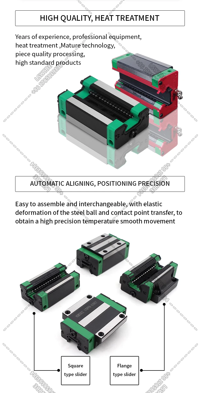 EGH15CA Electric Aluminum Slide Rails - Precision Linear Guides