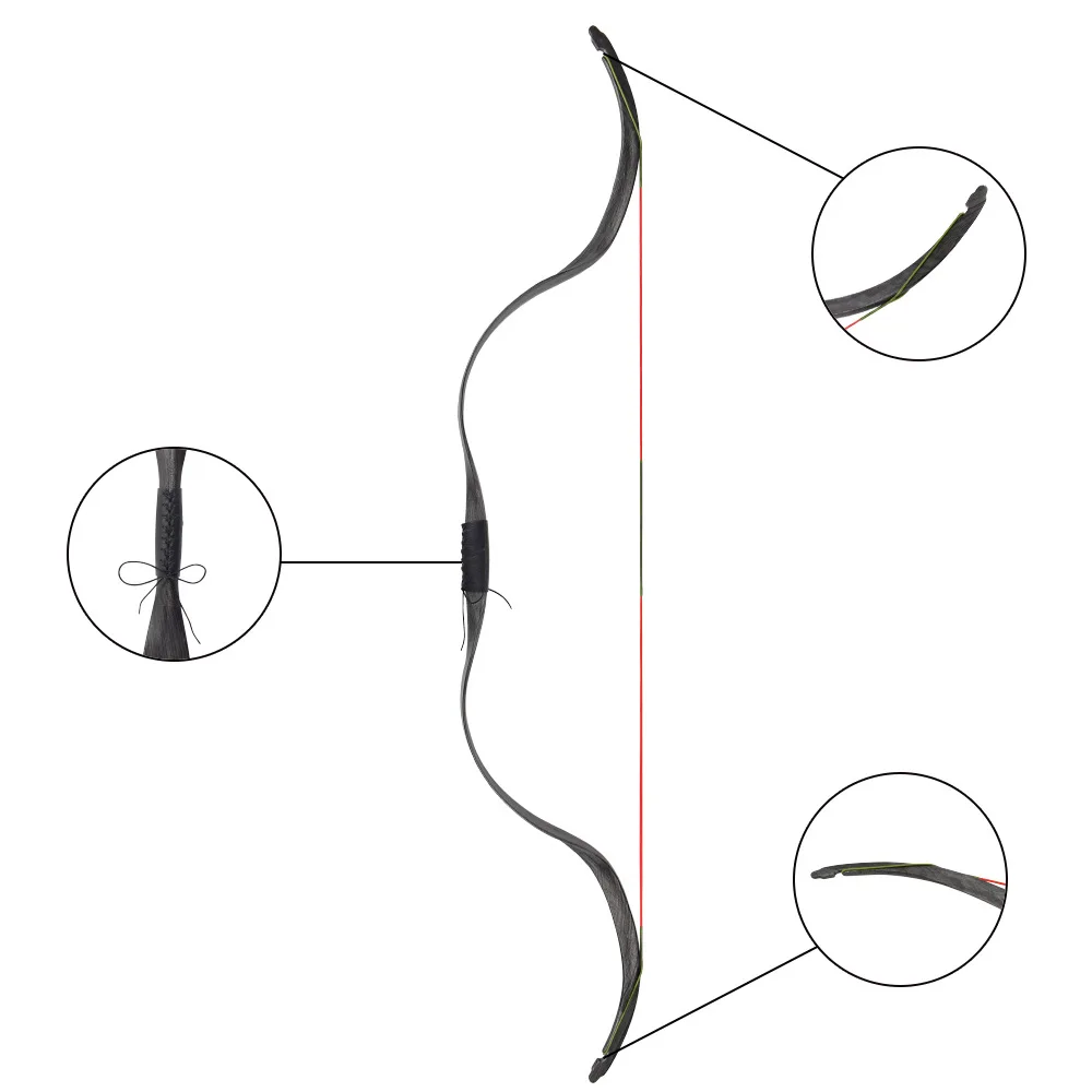 Mongolian Traditional Bow - Durable Wooden Recurve Bow