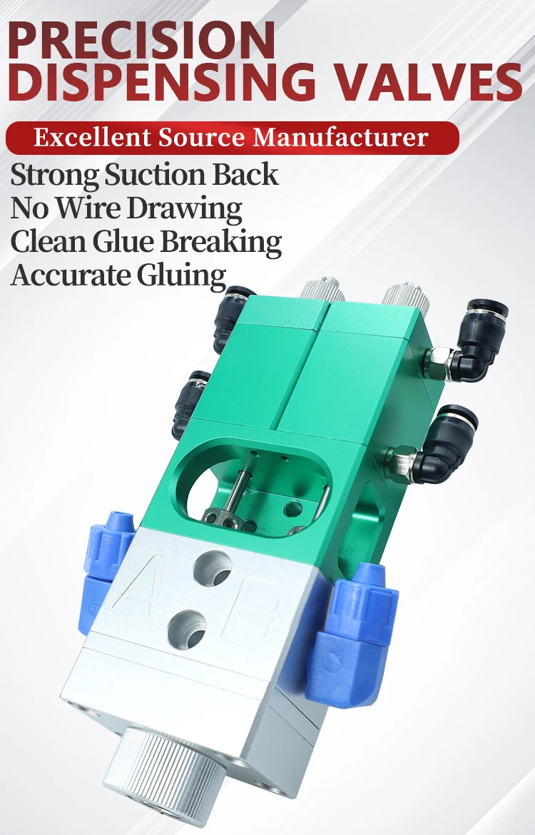 BZY-3242G Suction Type Dispensing Valve Dual Cylinder Independent ...