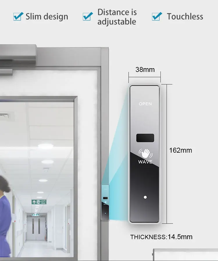 Doortec PB21 - Touchless Automatic Door Opener for Sliding Doors